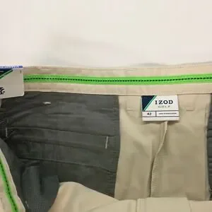 Izod | Shorts | New Izod Golf Mens Shorts 42 Stonedust Tan Straight Fit ...